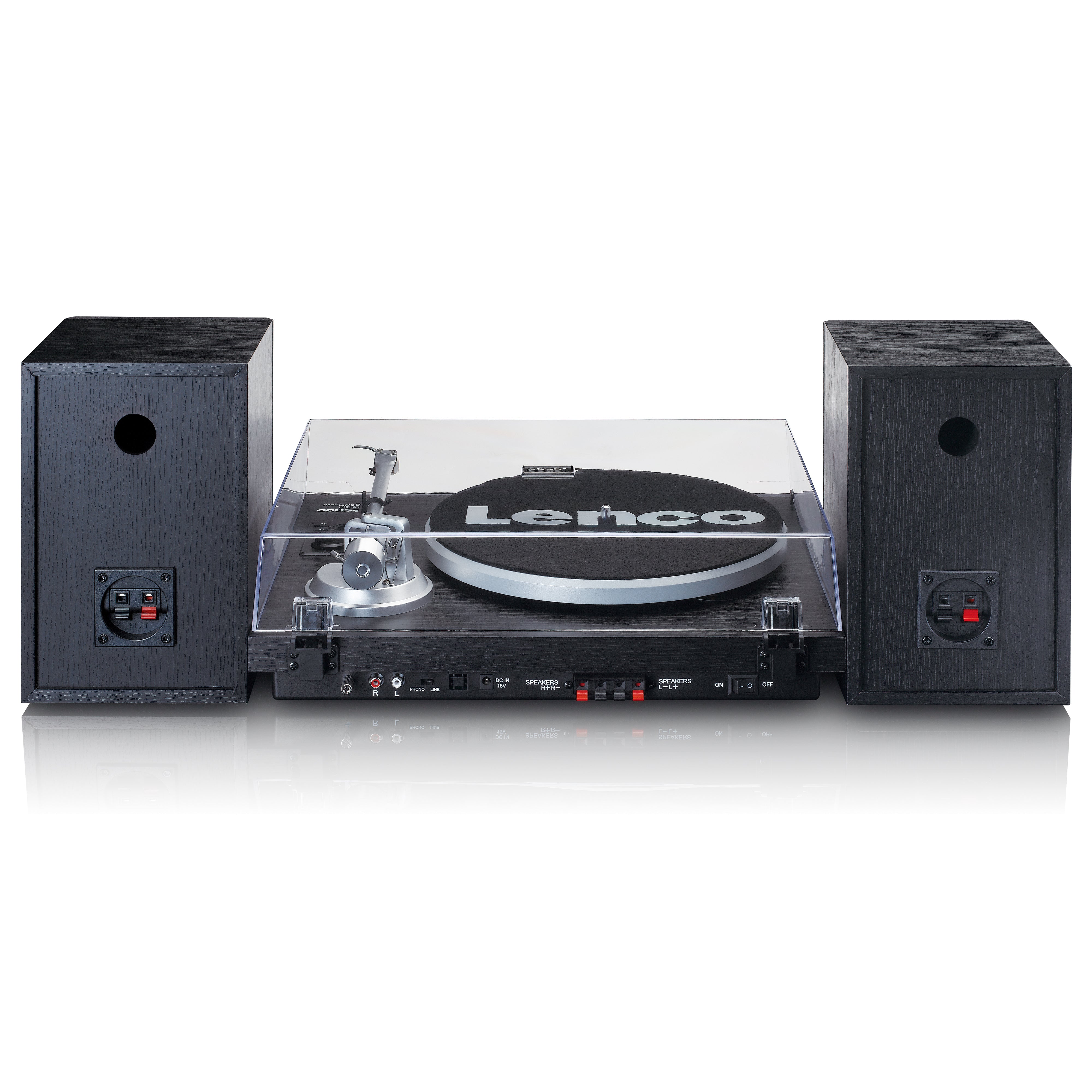 Lenco Turntable with Bluetooth and Stereo 2.0 speakers LS500BK – Bi ...