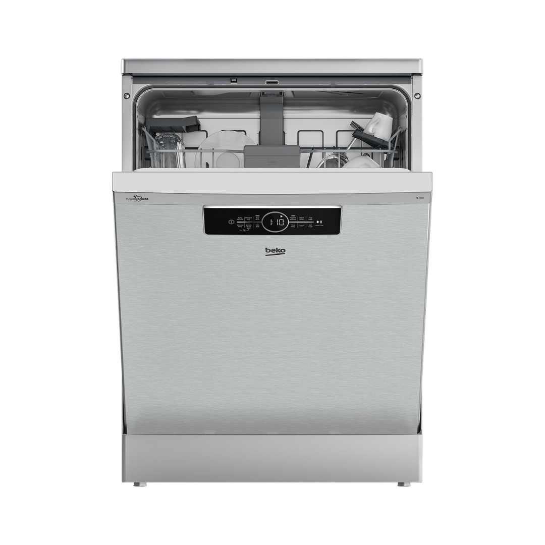 Beko 14 Place Setting with Hygiene Intense Stainless Steel BDFB1430X ...