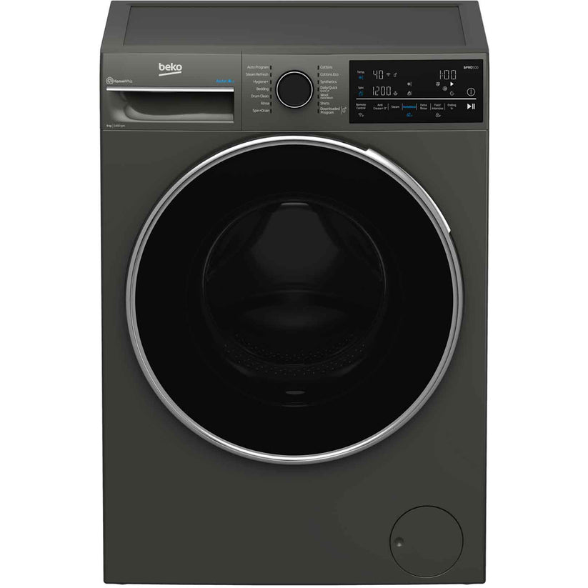 Beko 9kg Autodose Wi-Fi Connected Washing Machine with Steam BFLB904ADG ...