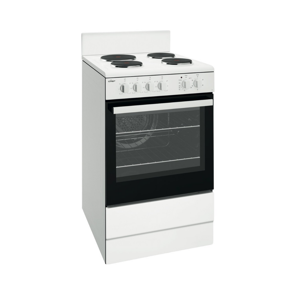 Chef 54cm Electric Upright Cooker CFE536WB – Bi-Rite Home Appliances