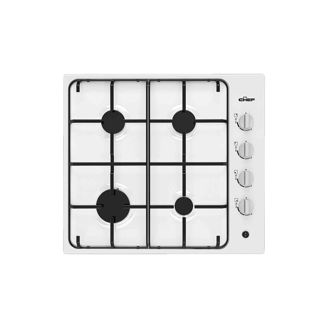 Chef 60cm Gas Cooktop in White CHG642WC – Bi-Rite Home Appliances