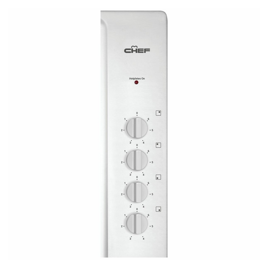 Chef 60cm 4 Zone Electric Cooktop In Stainless Steel CHS642SB – Bi-Rite ...