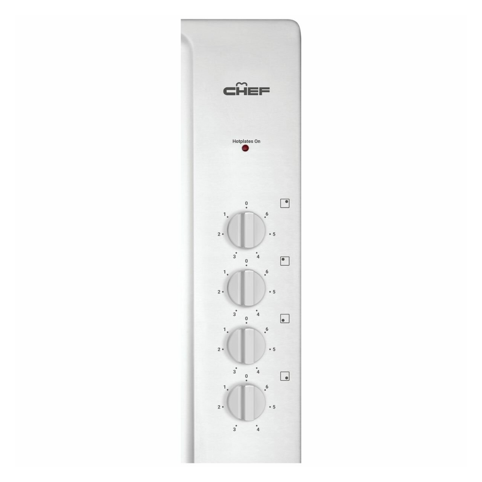 Chef 60cm 4 Zone Electric Cooktop In Stainless Steel CHS642SB – Bi-Rite ...