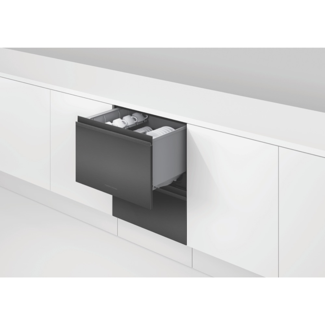 Fisher & Paykel Agency Built-Under Double DishDrawer Dishwasher Black ...