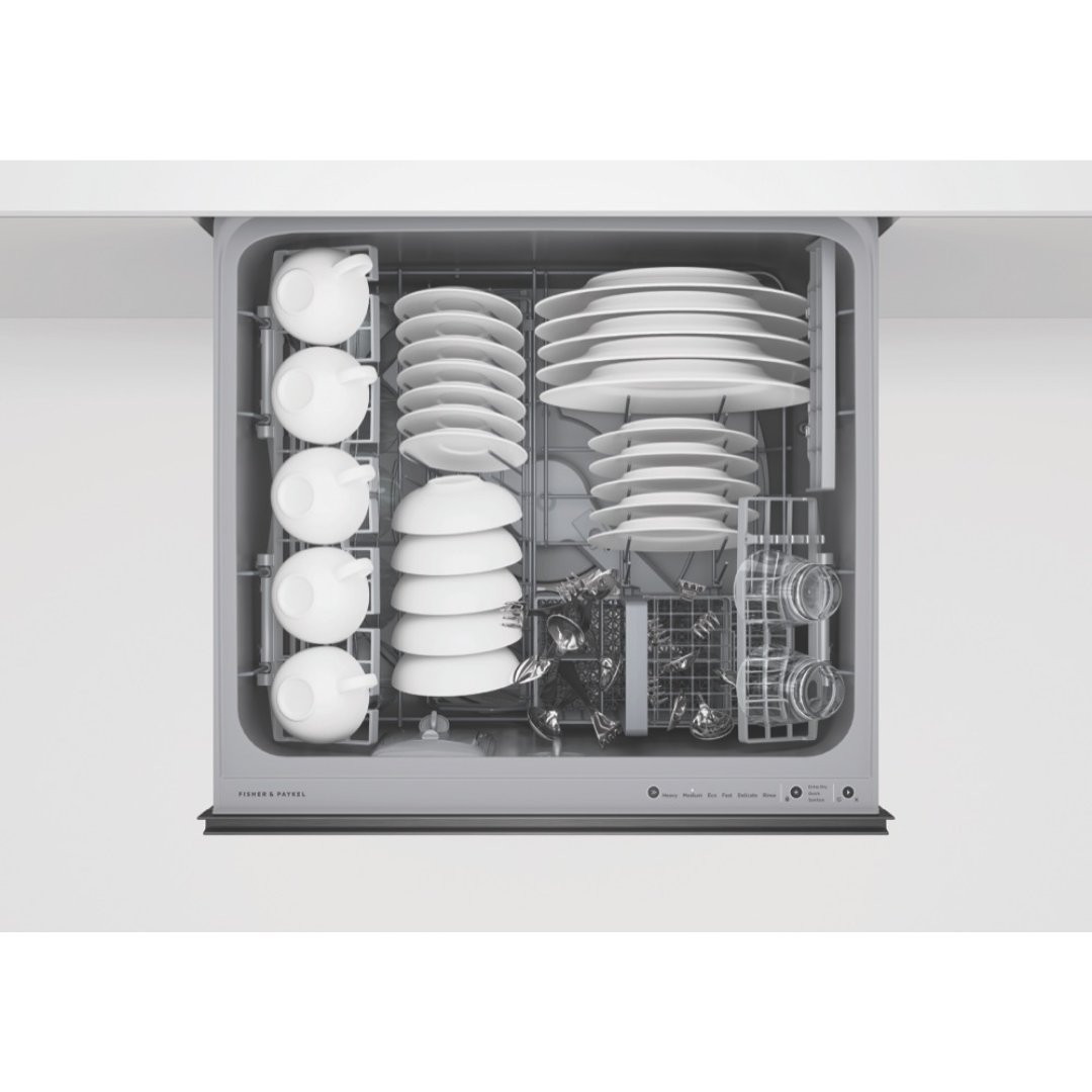 Fisher & Paykel Agency Built-Under Double DishDrawer Dishwasher Black ...