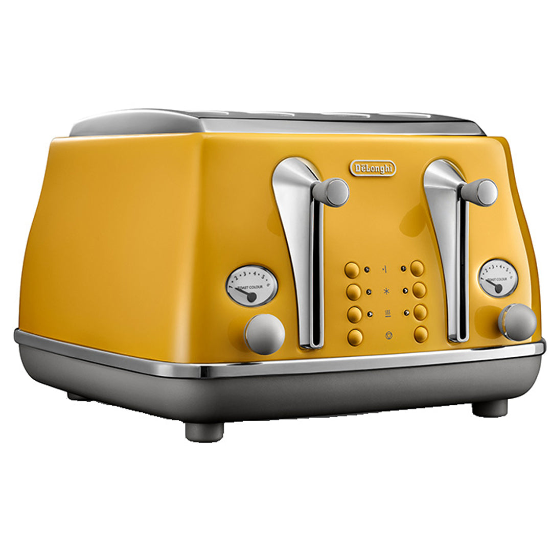 Delonghi Icona Capitals 4 Slice Toaster New York Yellow CTOC4003Y – Bi ...