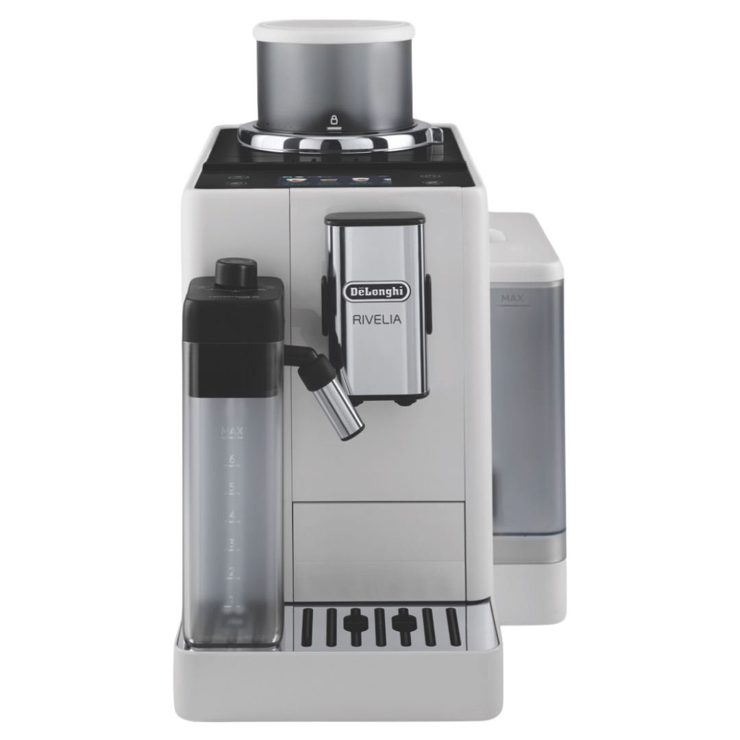 Delonghi Rivelia Fully Automatic Coffee Machine Arctic White EXAM44055W ...