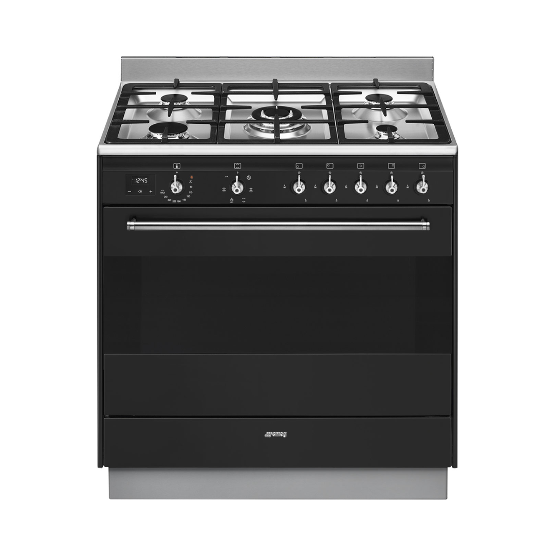 Smeg 90cm Dual Fuel Upright Cooker Anthracite FS9606AS1 – Bi-Rite Home ...