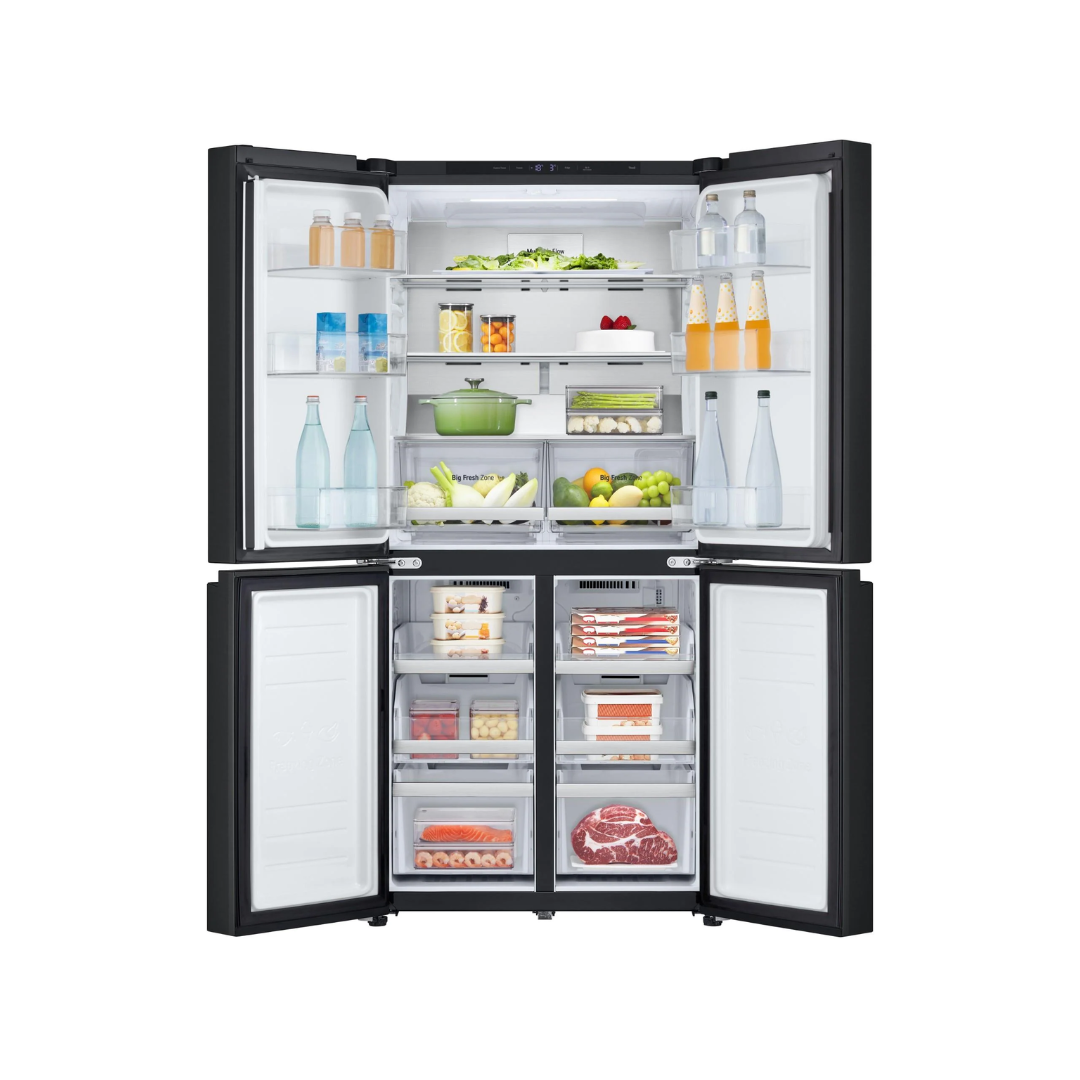 LG 530L Quad Door Fridge GFB505MBL – Bi-Rite Home Appliances