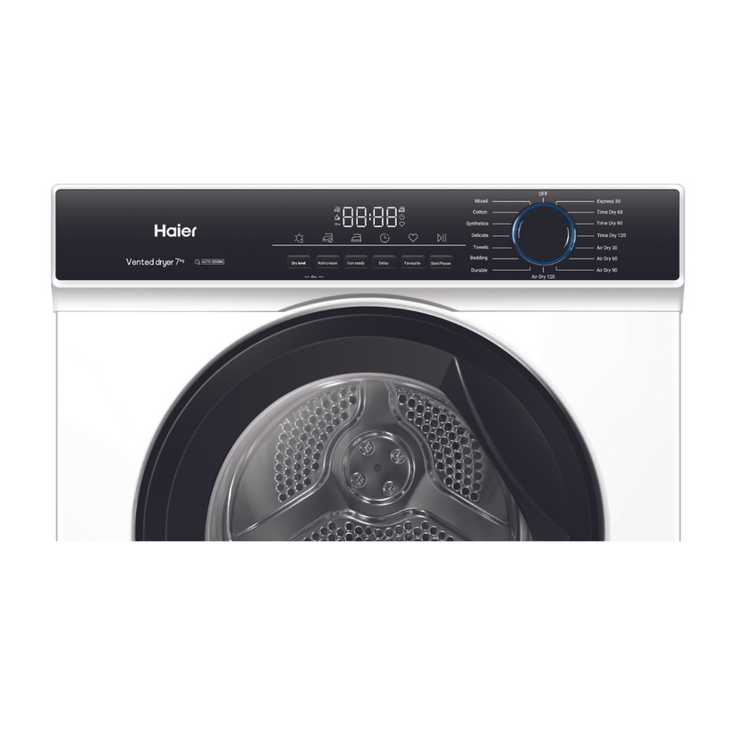 Haier 7kg Sensor Vented Dryer with 15 Dry Cycles HDV70AWW1 – Bi-Rite ...