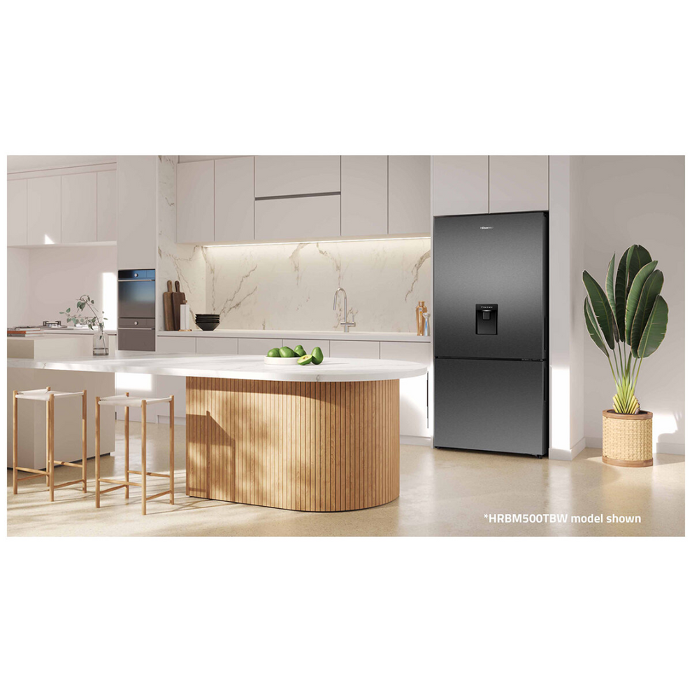 Hisense 500L PureFlat Bottom Mount Fridge Dark Steel HRBM500TBW – Bi ...