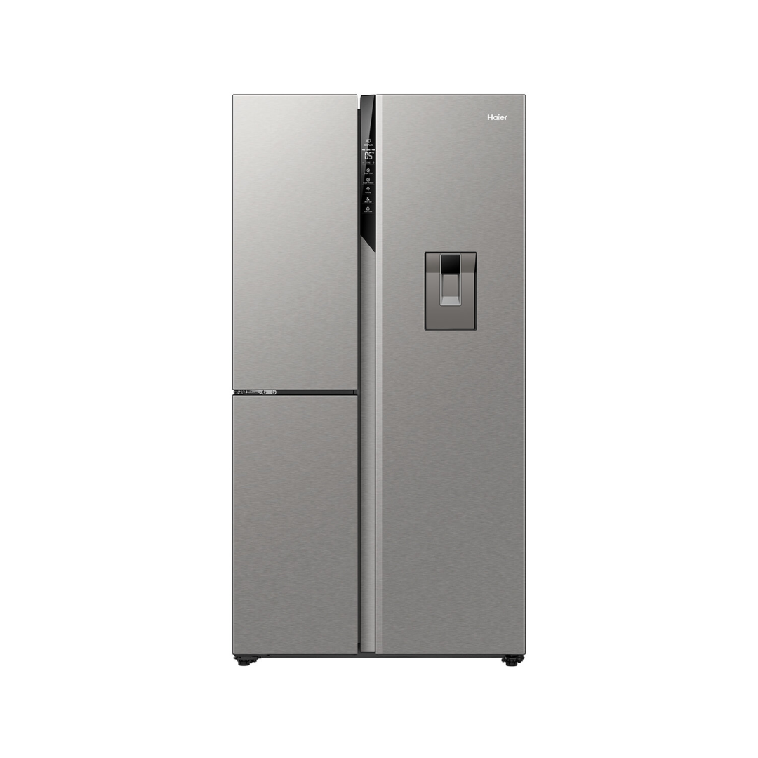 Haier 574L Three Door Side-by-Side Refrigerator Freezer with Water ...
