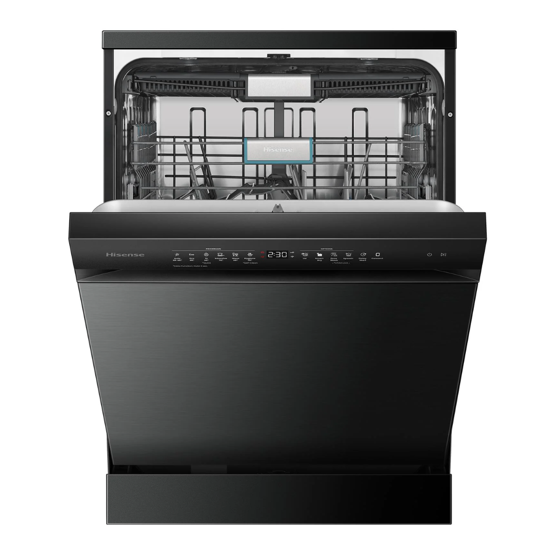 Hisense 16 Place Setting Freestanding Dishwasher Black Stainless Steel ...