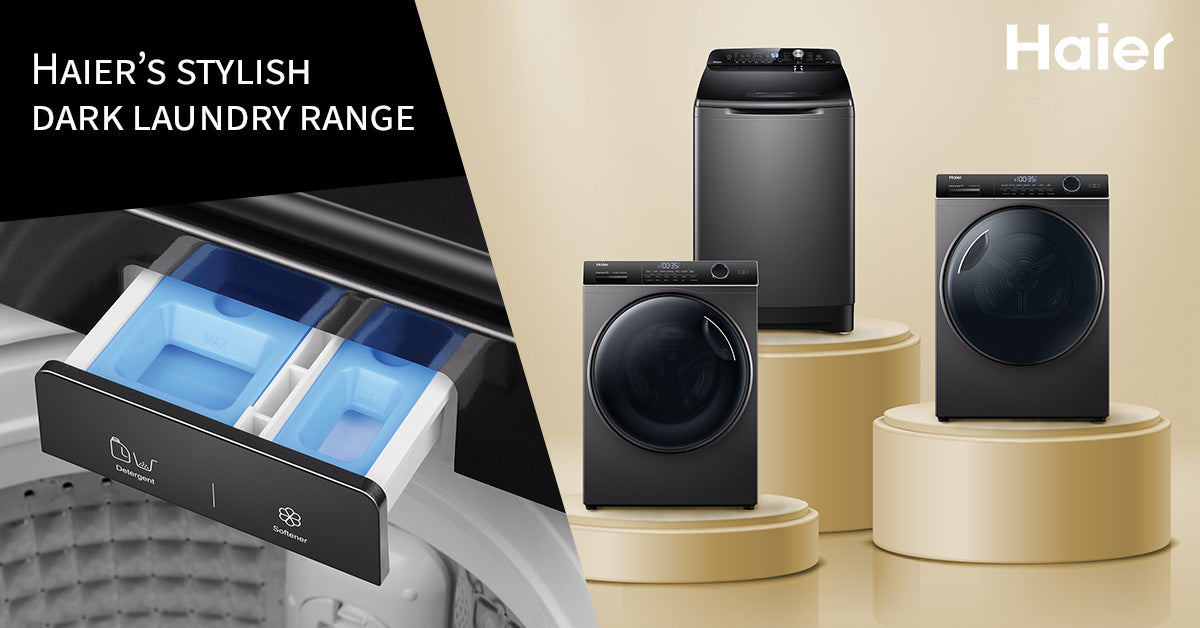 Little black….washer? Haier’s stylish new dark laundry range – Bi-Rite ...