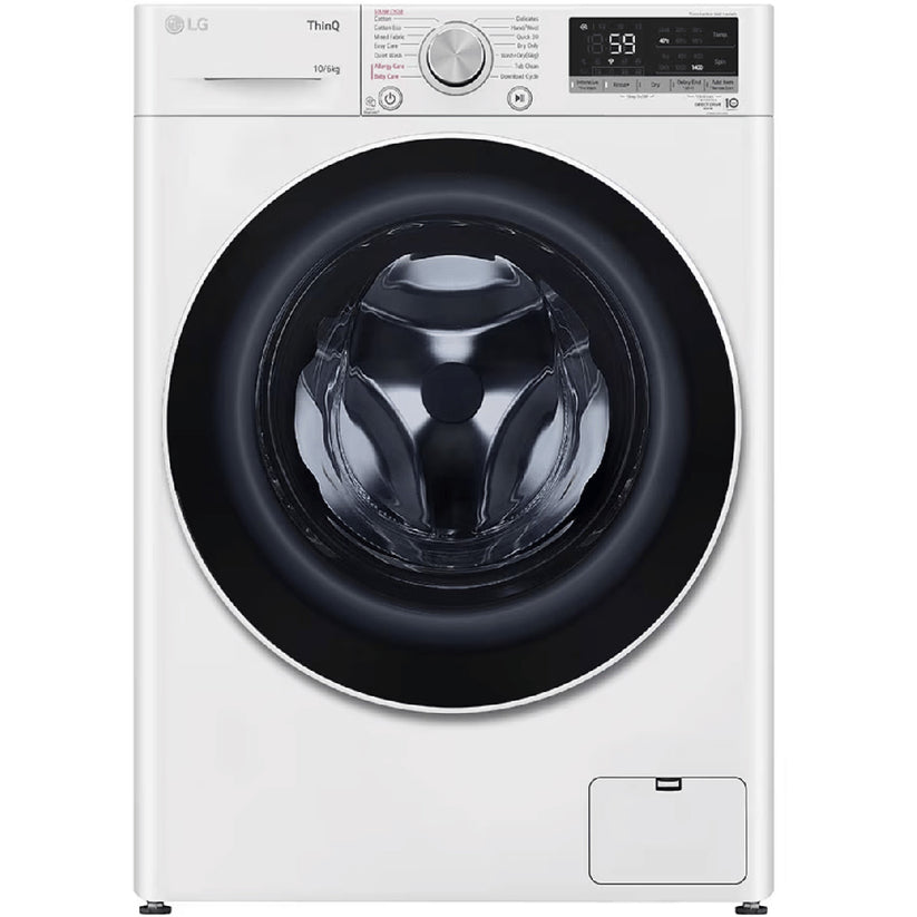 LG 10kg/6kg Series 5 White Front Load Washer Dryer Combo WVC51410W – Bi-Rite Home Appliances
