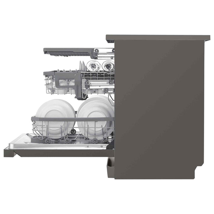 LG 15 Place QuadWash Dishwasher Black Stainless with TrueSteam XD3A25BS ...
