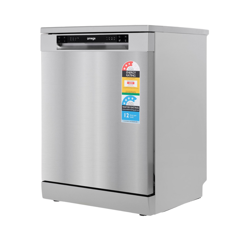 Omega Appliances 60cm Freestanding Dishwasher Stainless Steel ODWF6014X ...