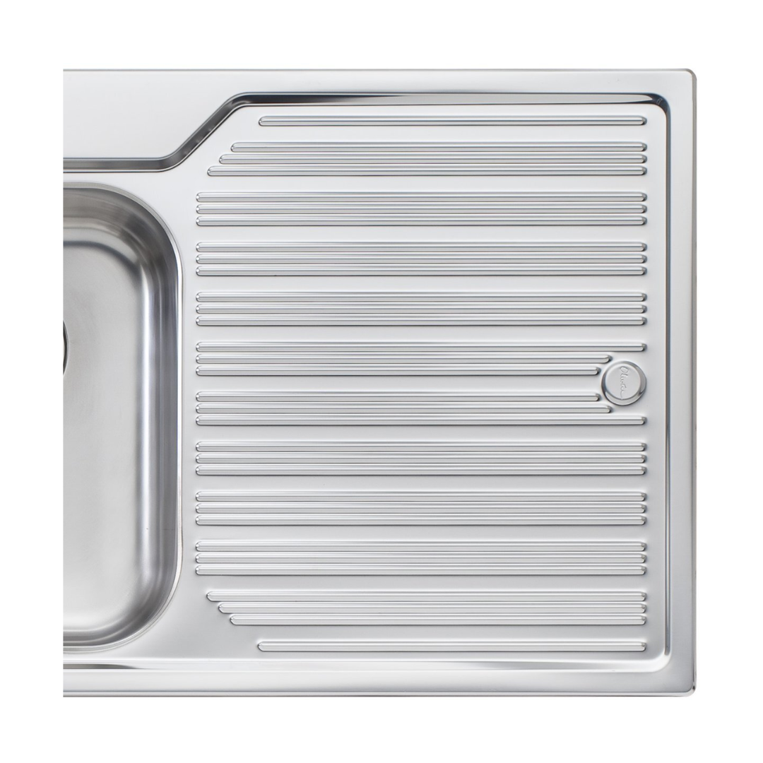 Oliveri Diaz 1 and 3/4 Bowl Left Hand Drainer Top Mount Sink DZ1111TH ...
