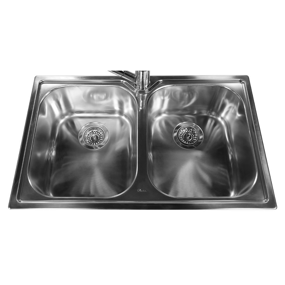 Oliveri Diaz Double Bowl Top Mount Sink DZ1631TH – Bi-Rite Home Appliances