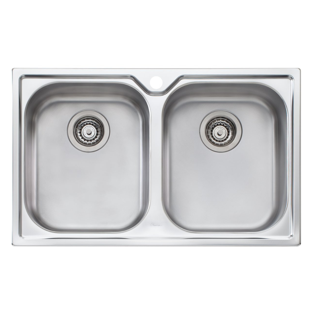 Oliveri Diaz Double Bowl Top Mount Sink DZ1631TH – Bi-Rite Home Appliances