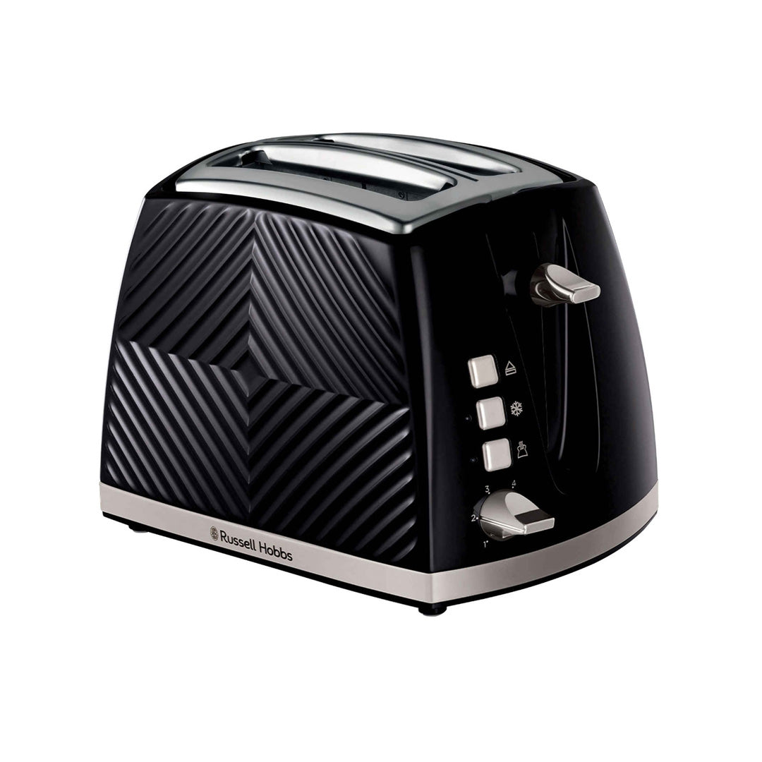 Russell Hobbs Groove 2 Slice Toaster in Black RHT722BLK – Bi-Rite Home ...