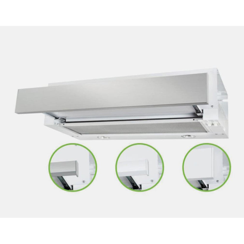 Robinhood 60cm Slideout Rangehood with Interchangable Stainless Steel ...