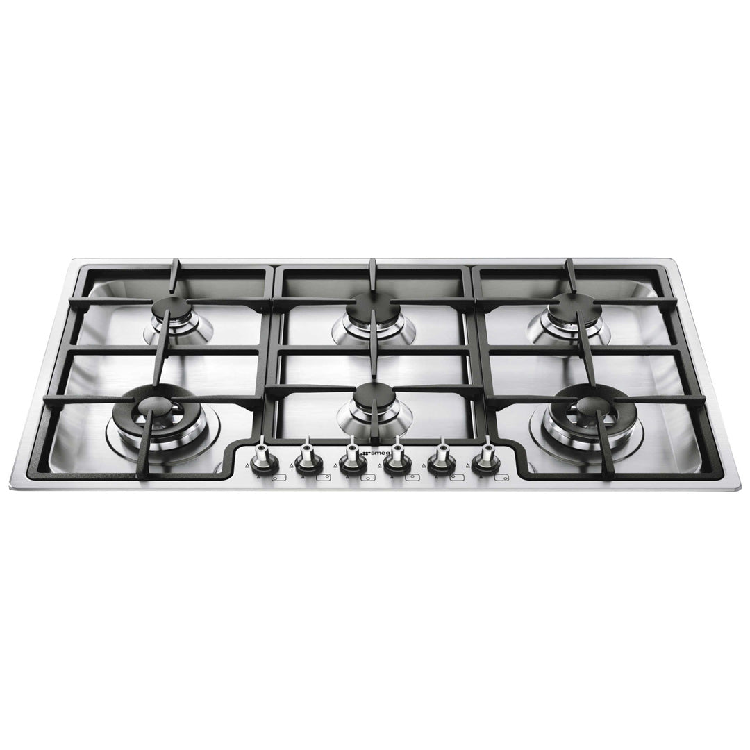 Smeg 90cm Low Profile Gas Cooktop in Stainless Steel PGA96 – Bi-Rite ...