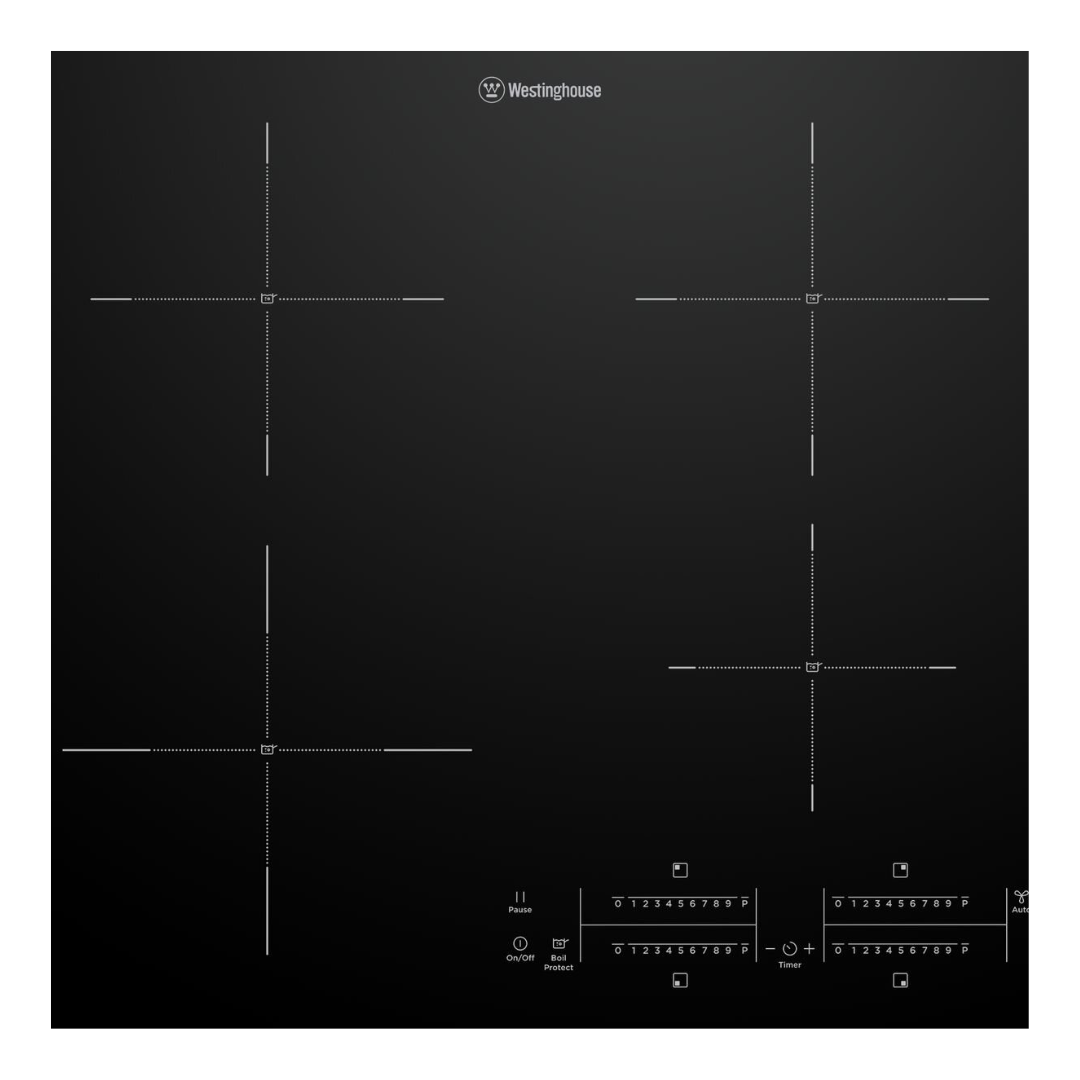 Westinghouse 60cm 4 Burner Zone Induction Cooktop WHI643BE – Bi-Rite ...